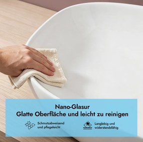 černé keramické umyvadlo BRUSSEL DU104B 60cm Velikost: 600x385x135mm