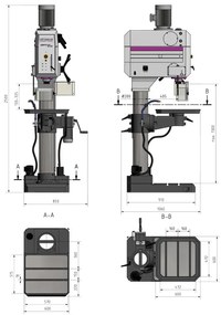 Sloupová převodová vrtačka OPTIdrill DH 55 G