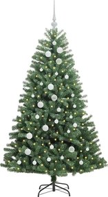 Umělý Skládací Vánoční Strom Zelená 150 cm PVC a kov 3395481