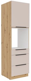 SOLEA k | vysoká skříňka 60 DPS-210 3S1F | 60 cm | PREMIUM BOX | artisan/kašmír | VÝBĚR ÚCHYTŮ