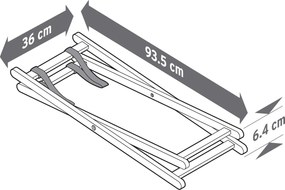Tchibo - Zahradní odkládací stolek - barva: hnědá