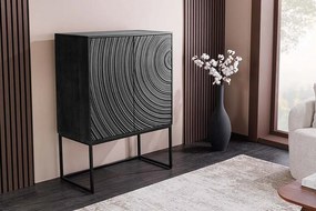 Designová vysoká komoda Waseemah 120 cm černé mango