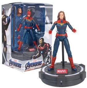 Figurky hrdinů Marvel s vlastním držákem nebo otočným podstavcem Varianta: Captain Marvel, End Game + otočný podstavec