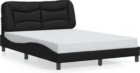 Rám postele bez matrace Hvar černý 120 x 200 cm umělá kůže 3207988
