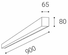 LED2 - LED Stropní svítidlo LINO LED/24W/230V 3000K/3500K/4000K bílá 90 cm