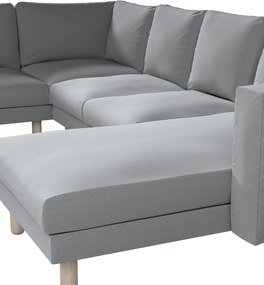 Potah na pohovku IKEA Norsborg rohová, 5-místná se šezlongem barva šedá látka sametová