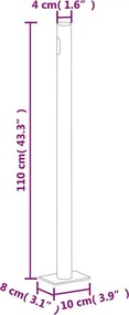 vidaXL Zatahovací boční markýza 180 x 1 000 cm [318040] Barva: antracitová