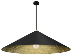 Závěsné svítidlo Fuji, 1x černé/zlaté kompozitní stínítko, (fi 90cm), b