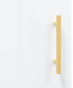 Skříň highboard lesklá bílá 69,5 x 34 x 180 cm kompozitní dřevo,  3198331