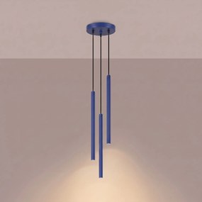 Sollux Lighting Závěsné svítidlo ARCHE 3P ultramarín