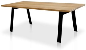 Jídelní stůl VEGAS pevný - DUB HALIFAX 90 x 160 cm (na výběr více variant)