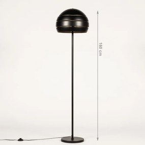 Stojací retro lampa Cantonn Nero and Gold