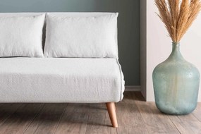 Designová rozkládací pohovka Felicitas II 120 cm krémová