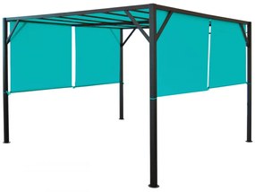 Pergola se stahovací střechou 3x3 m Dekorhome Krémová