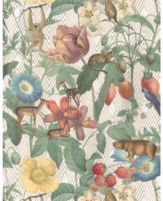 Marburg Velkoplošná designová tapeta KVĚTINY se zvířaty Zvolte rozměr: 212 cm x 270 cm