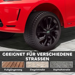 Dětské elektrické autíčko AIYAPLAY 12V Land Rover Discovery Sport s 2,4G dálkovým ovládáním, hudbou, klaksonem, elektrické vozidlo s LED světly, USB/…