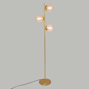 Stojací lampa COL, zlatá koule, výš, 162 cm