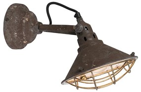 Vintage nástěnná a stropní lampa hnědá naklápěcí - Barrack