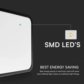 LED Koupelnové stropní svítidlo se senzorem LED/36W/230V IP44 4000K 42x42 cm+DO