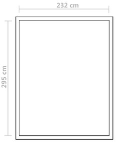 vidaXL Marketos Zpevněný hliníkový skleník s podkladovým rámem 7,55 m²