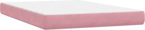 Box spring postel s matrací růžová 160x210 cm samet 3315932