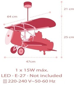 Dalber 54572 - Dětský lustr LITTLE TEDDY 1xE27/15W/230V