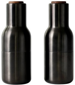 OnaDnes -20% Audo CPH Set dvou bronzově černých kovových mlýnků na sůl a pepř AUDO GRINDER 20,5 cm