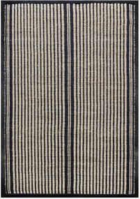 Diamond Carpets India, Ručně vázaný kusový koberec Elowen 116 Natural, 120x170, černá, chodba / předsíň
