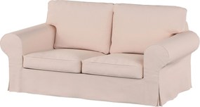 Potah na pohovku IKEA  Ektorp 2-místná, nerozkládací barva růžová látka pletený vzor
