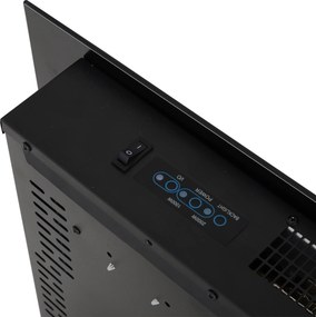 HOMCOM® Elektrokamin LED nástěnný krb s efektem plamene a dálkovým ovládáním