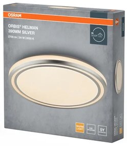 Osram - LED Stropní svítidlo ORBIS HELMAN LED/24W/230V pr. 39 cm stříbrná