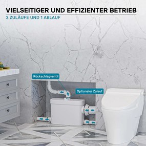 Přečerpávací stanice Wiltec – 450 W, 7,5 m, bílá (62139)