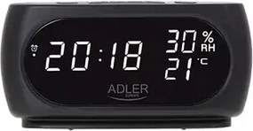 Adler AD 1186 černá / Budík / měření teploty a vlhkosti