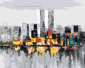 Malování podle čísel new york city, 80x100 cm, vypnuté plátno na rám