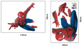 Živá Zeď Samolepka na zeď Spiderman na zdi