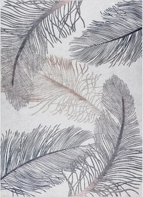 Dywany Łuszczów, AKCE: 💧🛡️120x170 cm Kusový koberec ANDRE Feathers 1147 + aplikovaná impregnace, šedá, chodba / předsíň