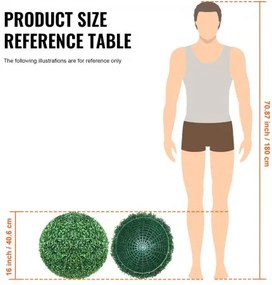 Umělé topiary Zimostráz, 61 cm vysoký (2 kusy)