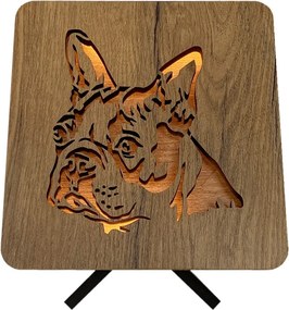 Li-Go "Buldoček" lampa 19x19 cm provedení povrchu: dub