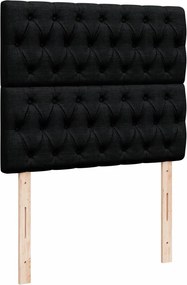 Box spring postel s matrací černá 120x190 cm textil 3291228