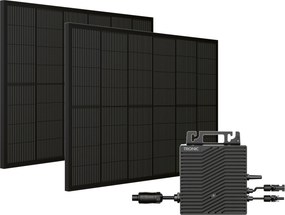 Tronic® Balkonová solární elektrárna startovací sada TOPCon »Tsbk 400 A1« 370 Wp / 400 W Full Black