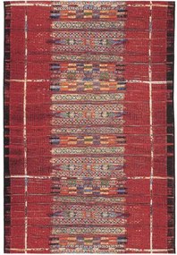 Koberce Breno Kusový koberec ZOYA 821/Q01R, Červená, Vícebarevné, 80 x 165 cm