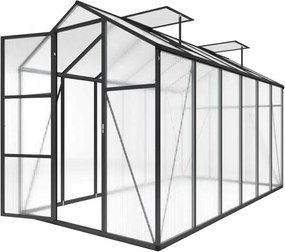 Zahradní skleník 183 × 366 cm cm polykarbonát, hliníková konstrukce