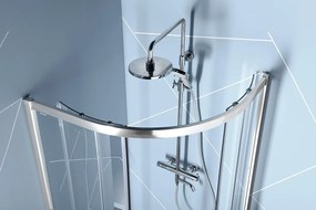 Polysan, EASY LINE čtvrtkruhová sprchová zástěna 1200x800mm, L/R, čiré sklo, EL2315