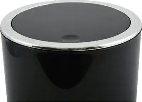 MSV KAMAKA výklopný odpadkový koš 6 L černý / plast