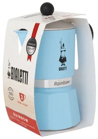 Bialetti Moka kávovar Rainbow na 3 šálky světle modrá