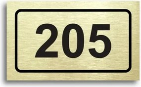 ACCEPT Číslo na dveře - typ 01 (50x30mm) - bílá tabulka - barevný tisk