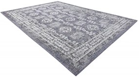 Dywany Łuszczów, Kusový koberec Sion Sisal Ornament 2832 blue/pink/ecru – na ven i na doma, 140x190, šedá, chodba / předsíň