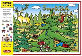 EFKO Hra Smolíček Pacholíček retro edice dřevěné figurky *SPOLEČENSKÉ HRY* ef86842