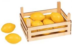 Goki Dřevěný košík s citróny