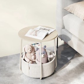 Autronic Odkládací stolek AKF-E1023 Barva: Bílá